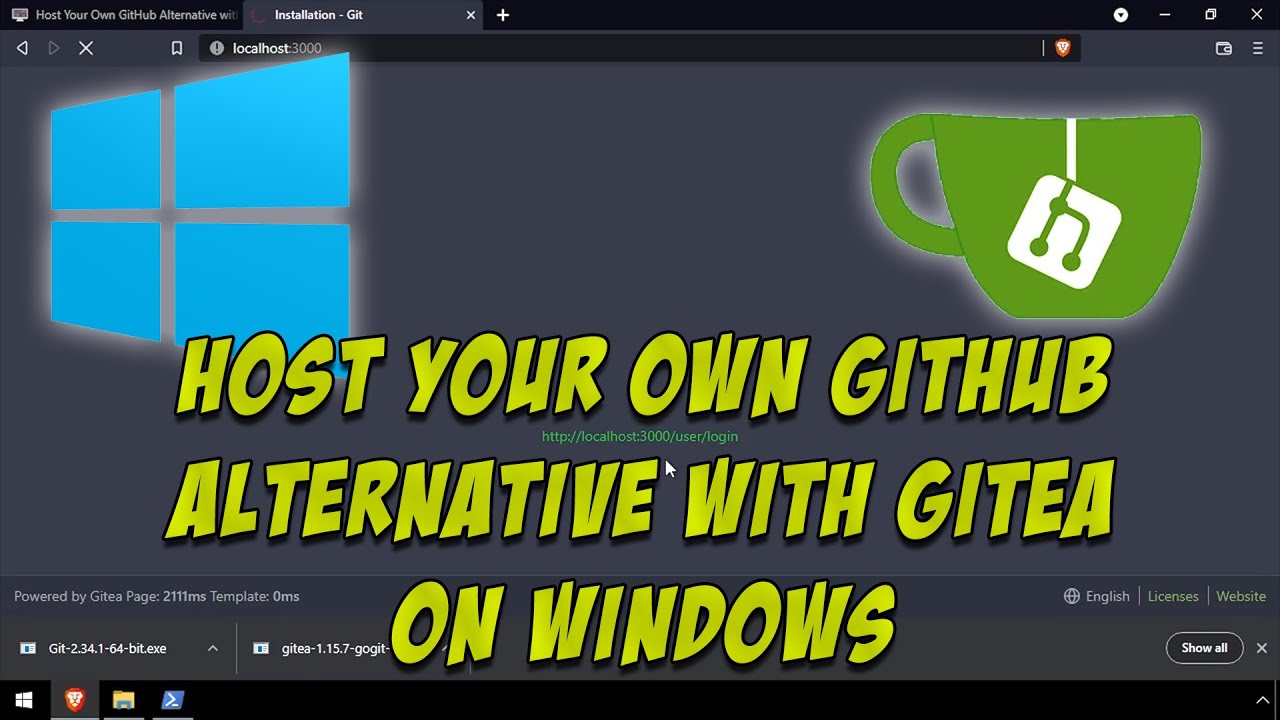 Host Your Own Github Alternative With Gitea On Windows Youtube 5445