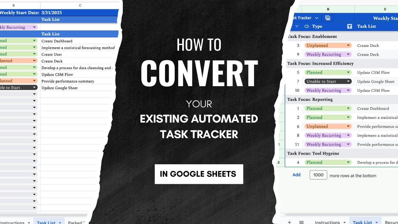 How To Convert Your Existing Continuous Flow Task Tracker To The Rolling Automated Task Tracker