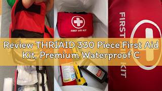 Review THRIAID 330 Piece First Aid Kit, Premium Waterproof Compact Trauma Medical Kits for Any Emerg