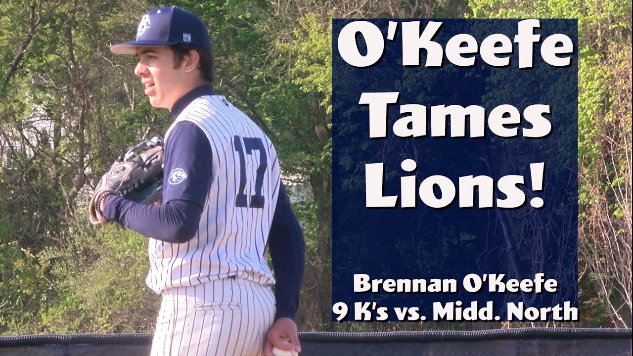 CBA 7 Middletown North 1 | HS Baseball | Brennan O'Keefe 9 K's - YouTube