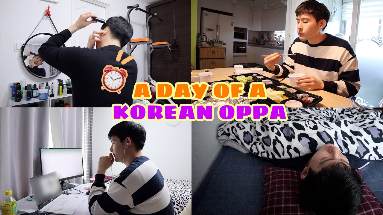 ⏰A DAY OF A KOREAN OPPA - YouTube