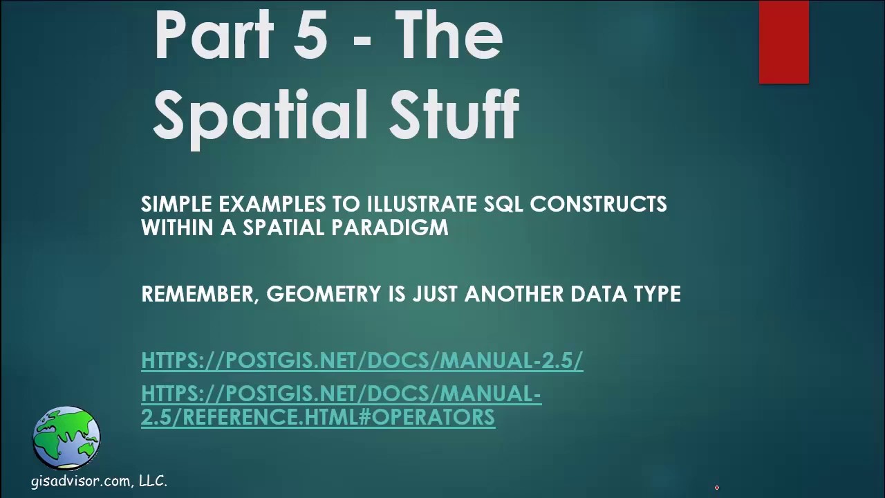 19 Spatial Commands Part 1 A C Spatial Sql With Postgis Learning The