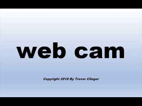How To Pronounce web cam - YouTube