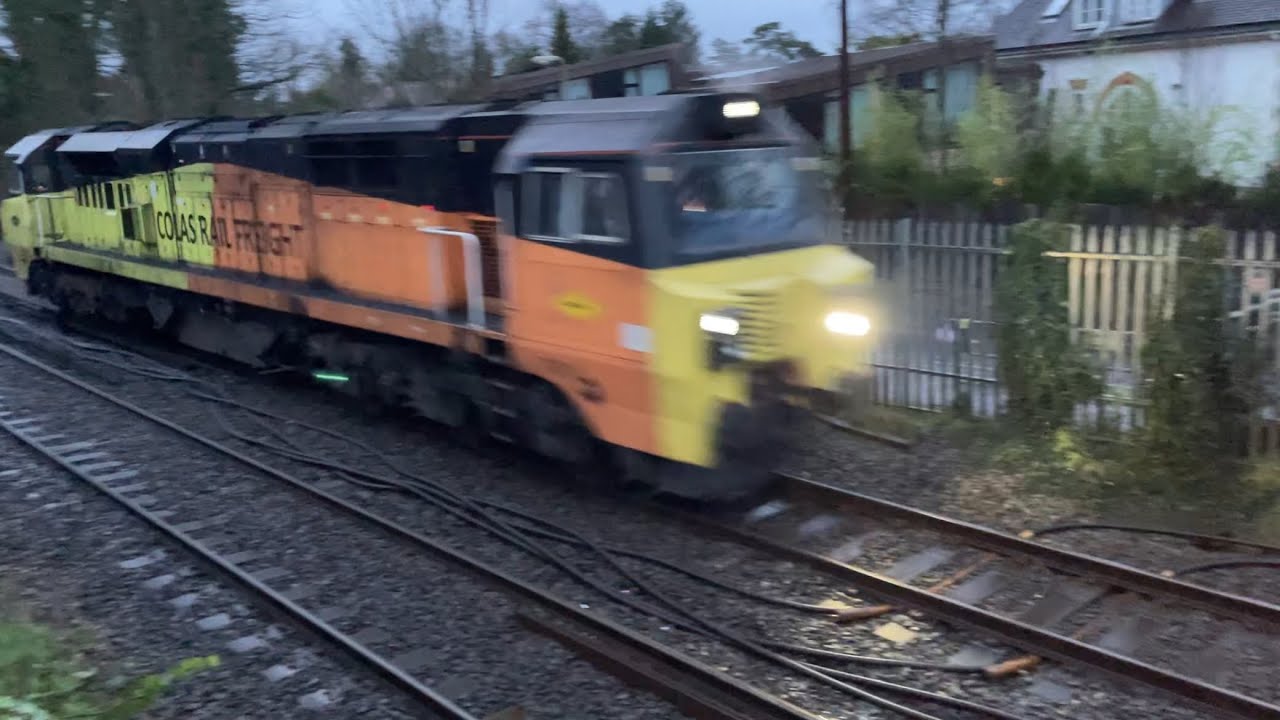 Class 70 | 70813 | Light Engine | Colas Rail Freight - YouTube