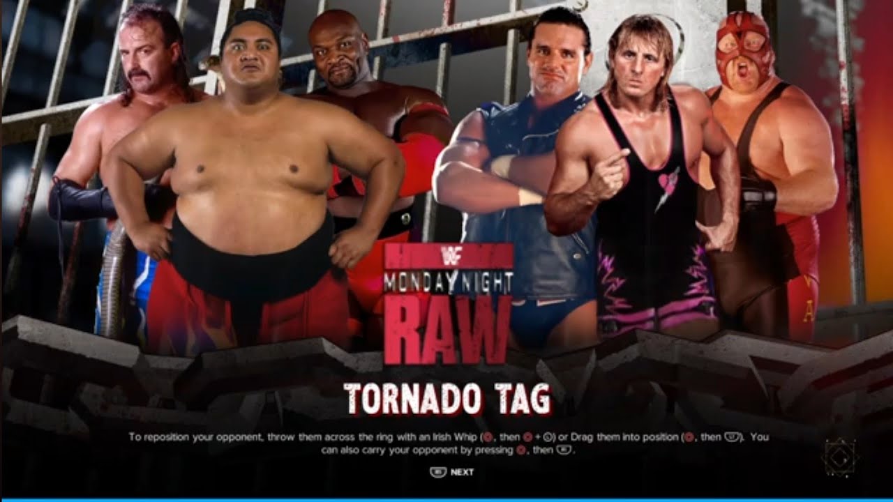 Jake, Yokozuna & Ahmed vs Bulldog, Owen & Vader. Street Fight. Monday ...