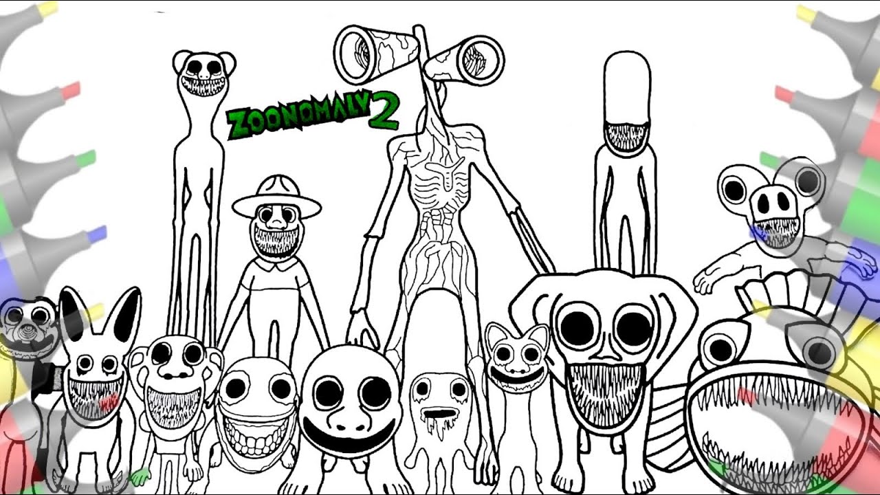 Zoonomaly Coloring Pages New / How to color All New Bosses and Monsters ...
