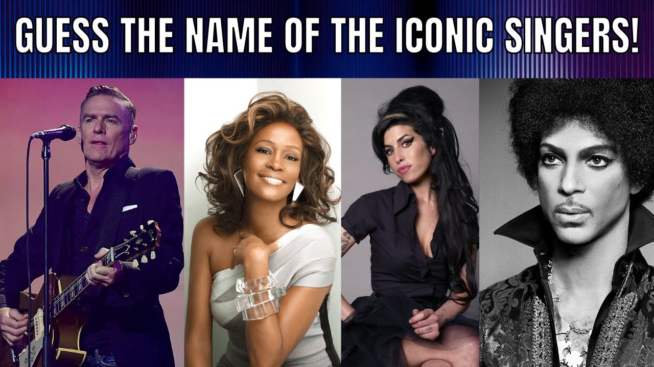 Guess The Name of The 40 Iconic singers QUIZ! #musicquiz #music - YouTube