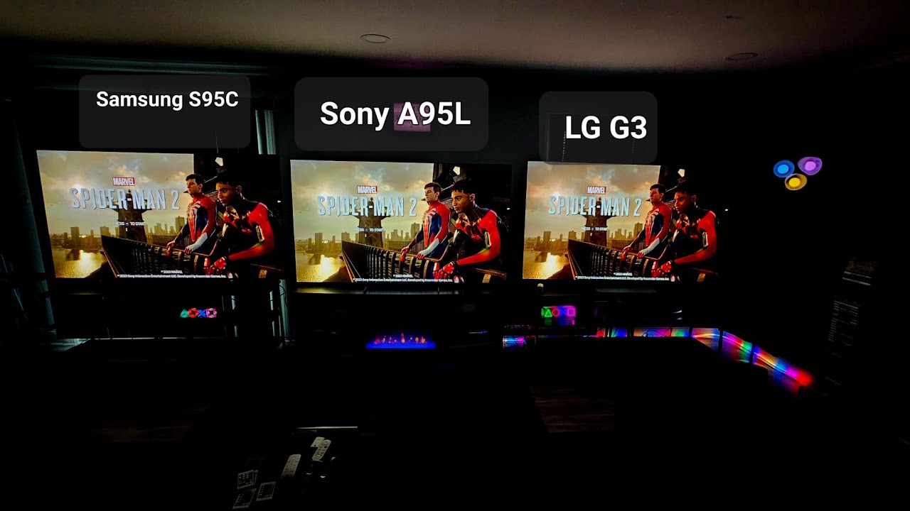 Samsung S95C, Sony A95L, LG G3 HDR Gaming Comparison. - YouTube