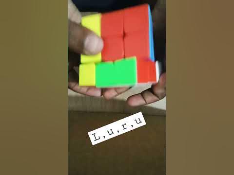 l,u,r,u algorithm to solve 3*3 Rubik's cube solve#video #sorts #sortsfeed - YouTube