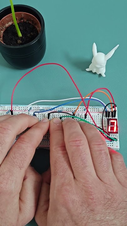 7 Segment Display + 7 Buttons simple circuit! Made with my 5yo series ...