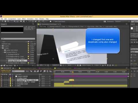 duplicate composition and make it independent - YouTube