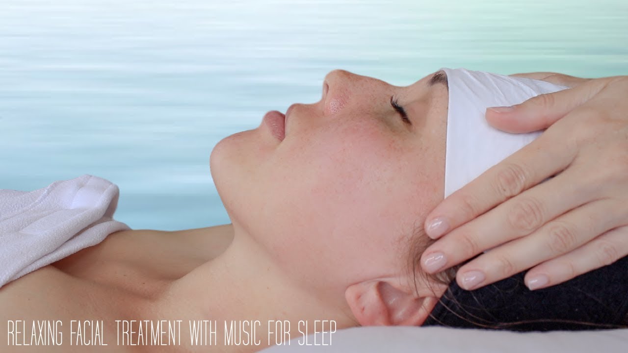 Relaxing facial with calming music and treatment sounds 😴 (no talking ...