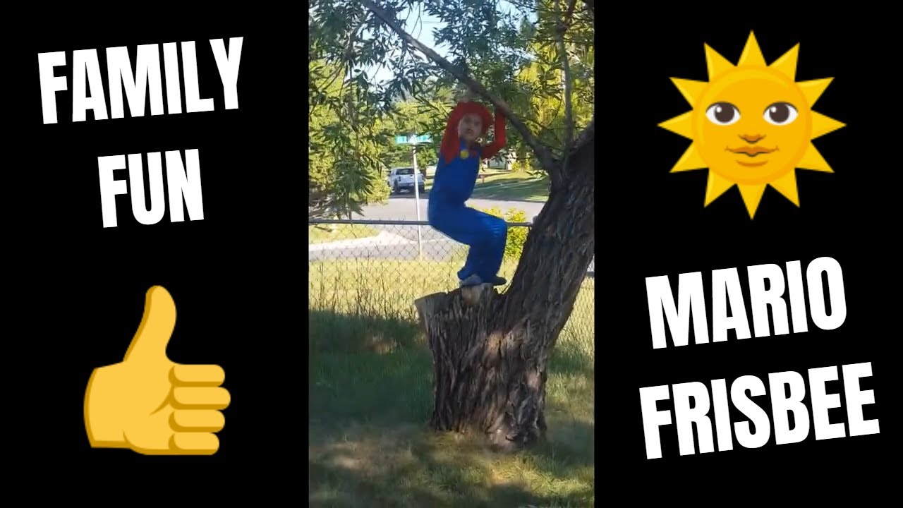 FAMILY FUN - Mario Frisbee - Hendrix Journey & Dad - PLAYING OUTSIDE ...
