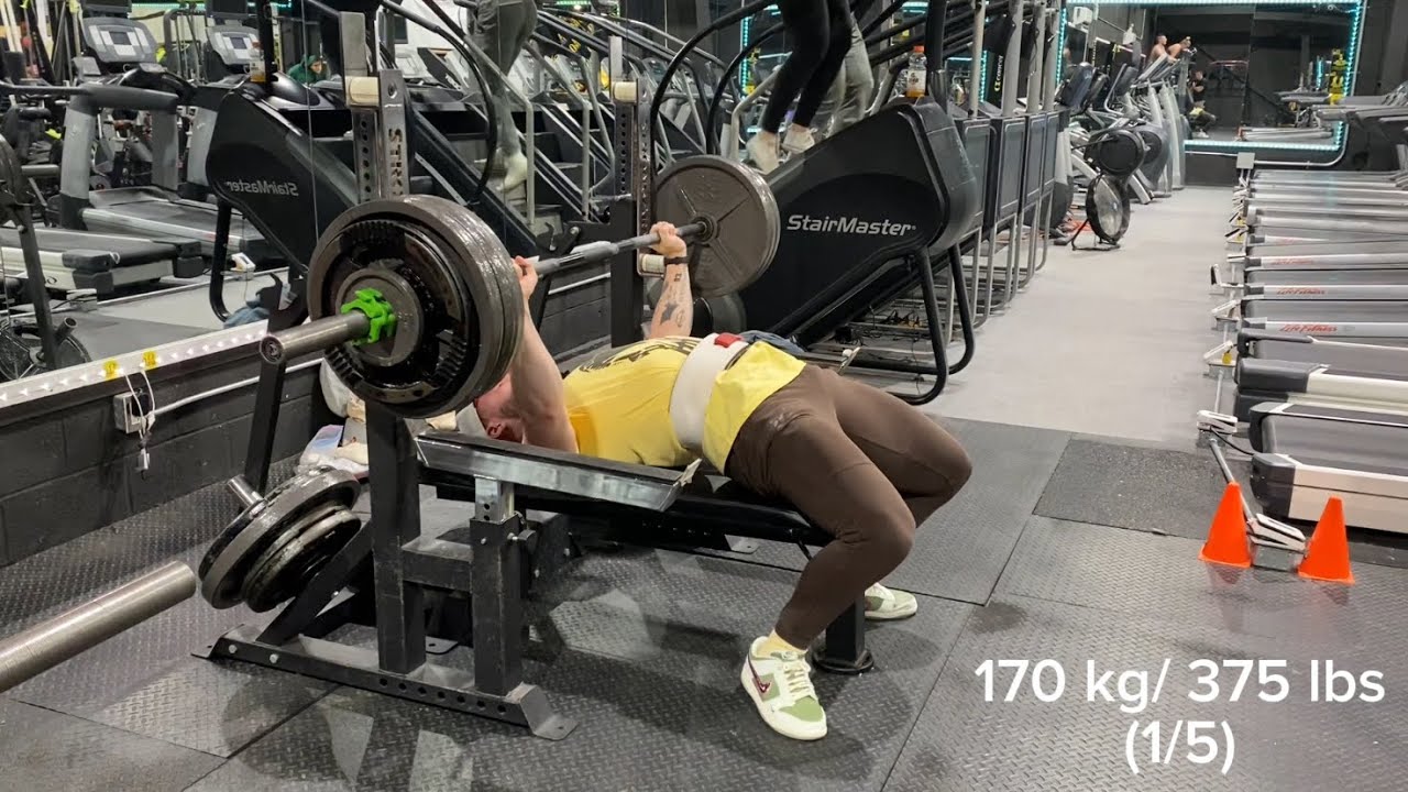 Ep. 21 - Chest Workout (170 kg/ 375 lbs) - YouTube