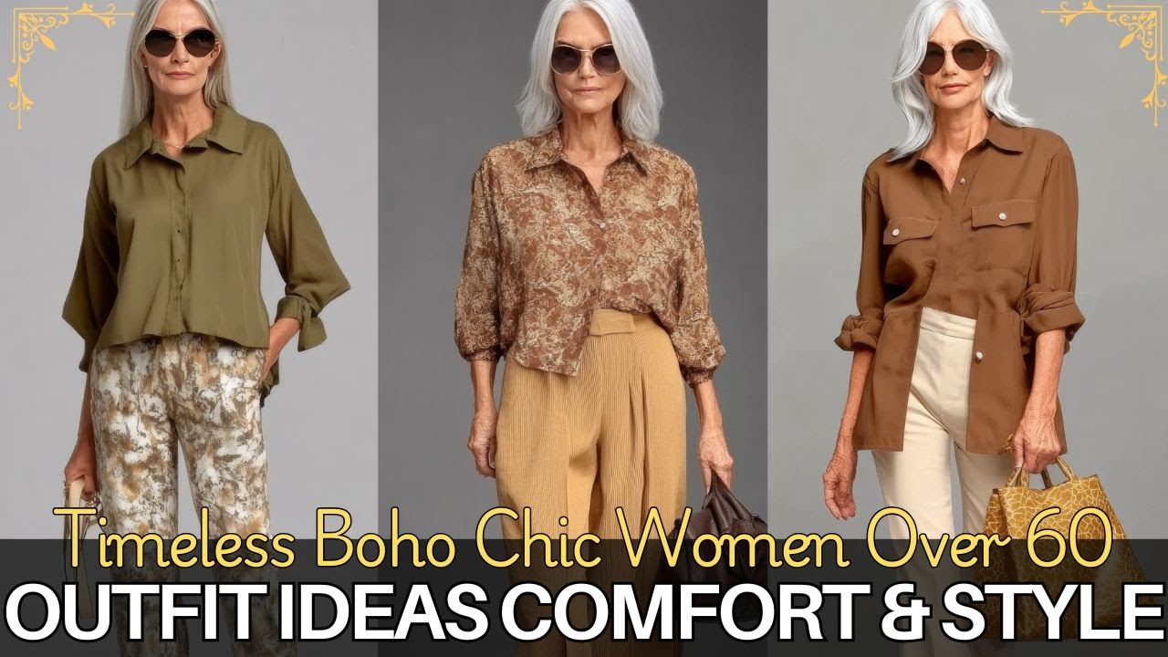 Timeless Boho Chic: Stylish Outfit Ideas for Women Over 60 Who Love ...