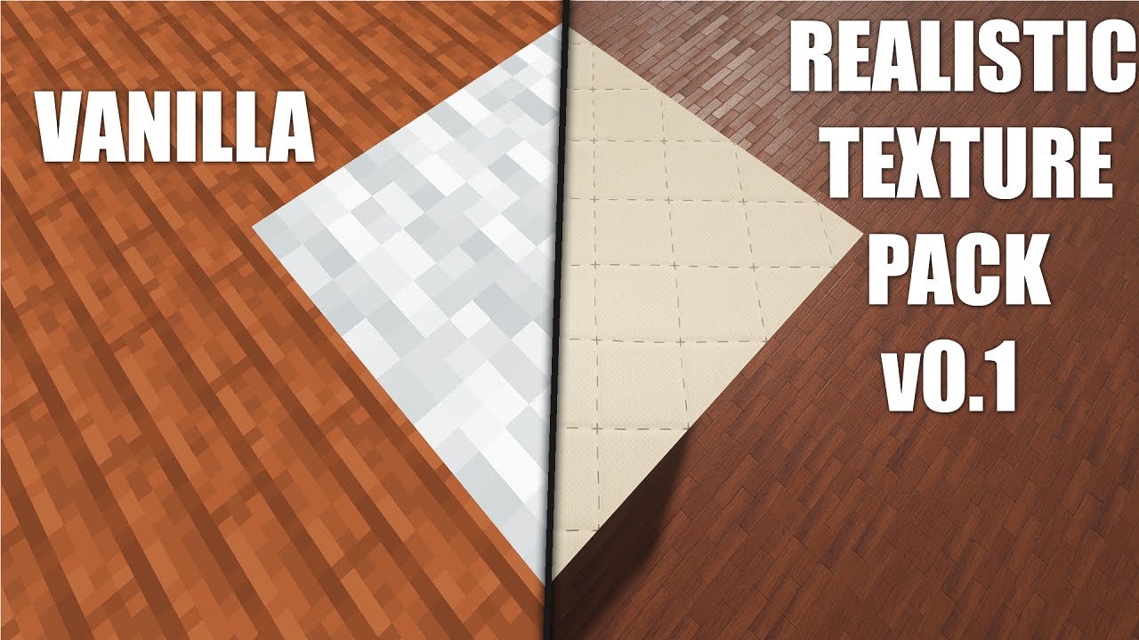 Vanilla Minecraft vs AEN Realism v0.1(2048x)[Minecraft Realistic ...