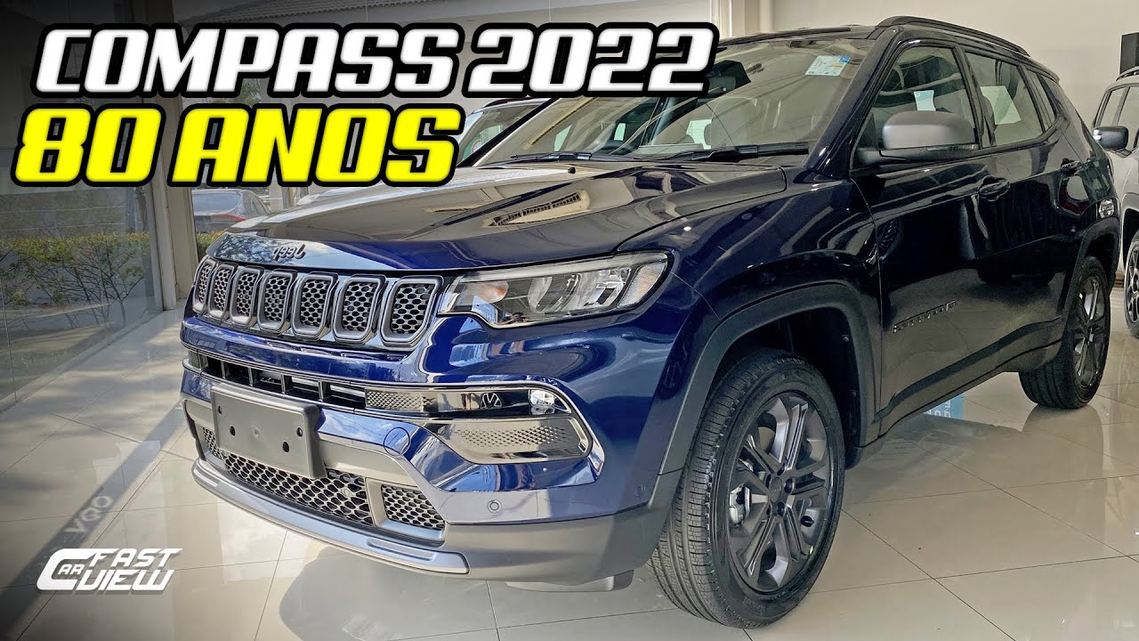 NOVO JEEP COMPASS 80 ANOS 1.3 TURBO FLEX 2022 VERSÃO DIFERENCIADA NA ...