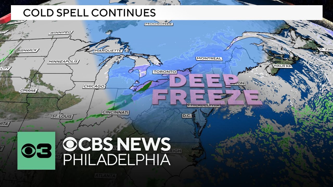 Bitterly cold temps, wind chills Monday in Philadelphia - YouTube