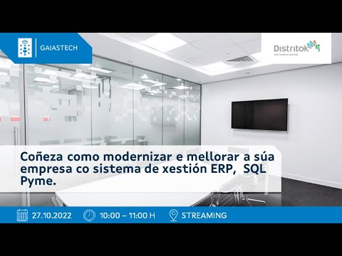 Coñeza como modernizar e mellorar a súa empresa co sistema de xestión ERP, SQL Pyme - YouTube