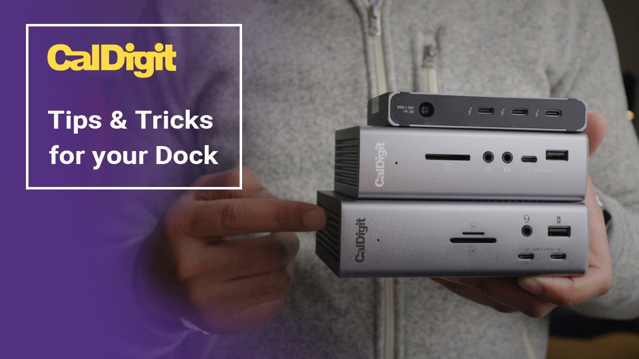 10 Tips & Tricks for your CalDigit Thunderbolt Docks - YouTube