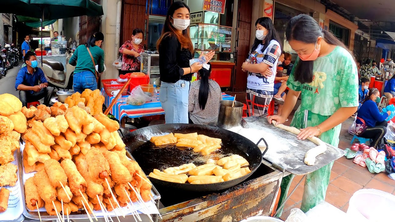 Various Street Food in Phnom Penh, Amazing Cambodian Food Tour ! - YouTube