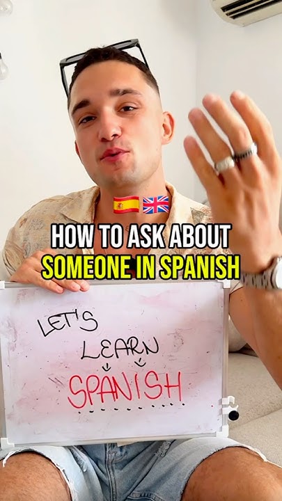 How to ask about someone in spanish #spanishcourse #spanishlanguage # ...