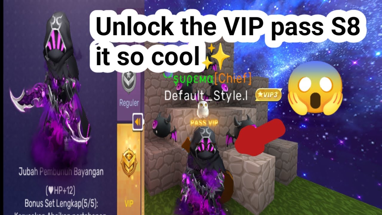 Unlock Free VIP PASS S8 and what happened next!!🔥 in skyblock (Blockman ...