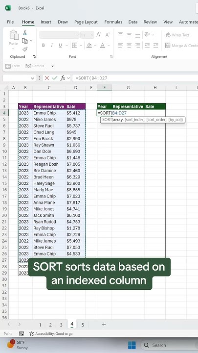 TRICK 239 : Today's Top 5 excel functions #interviewexcel #sequence #unique #filter #sort # ...