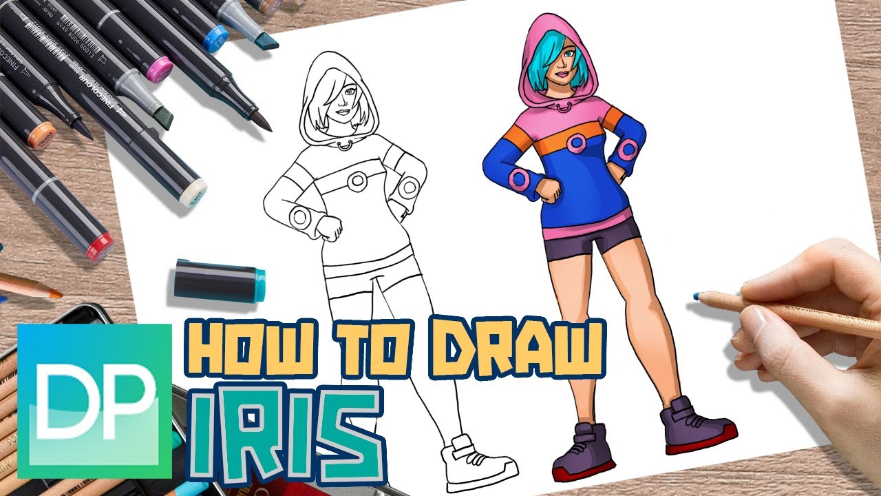 [DRAWPEDIA] HOW TO DRAW IRIS from FORTNITE - STEP BY STEP DRAWING ...