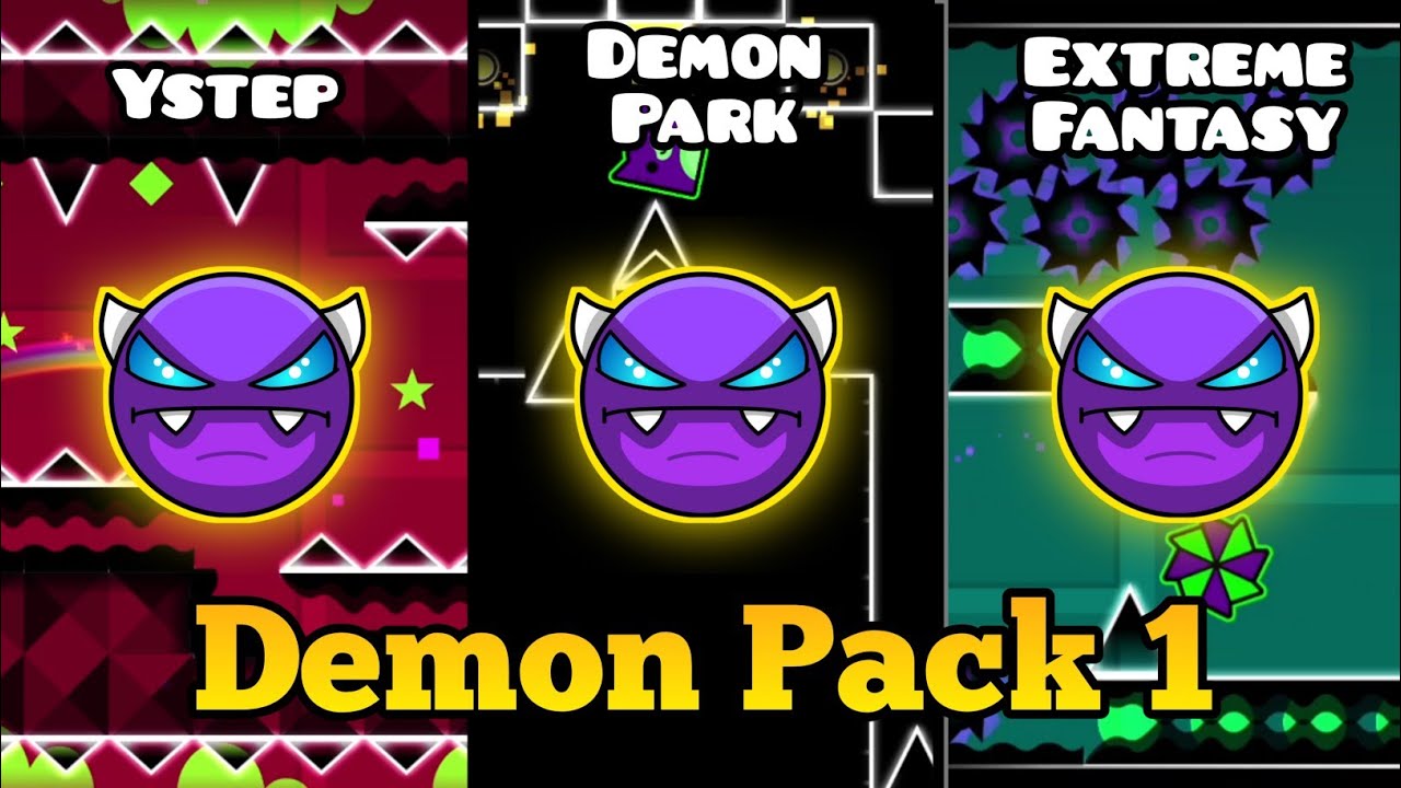 Geometry dash - Demon Pack 1 - YouTube