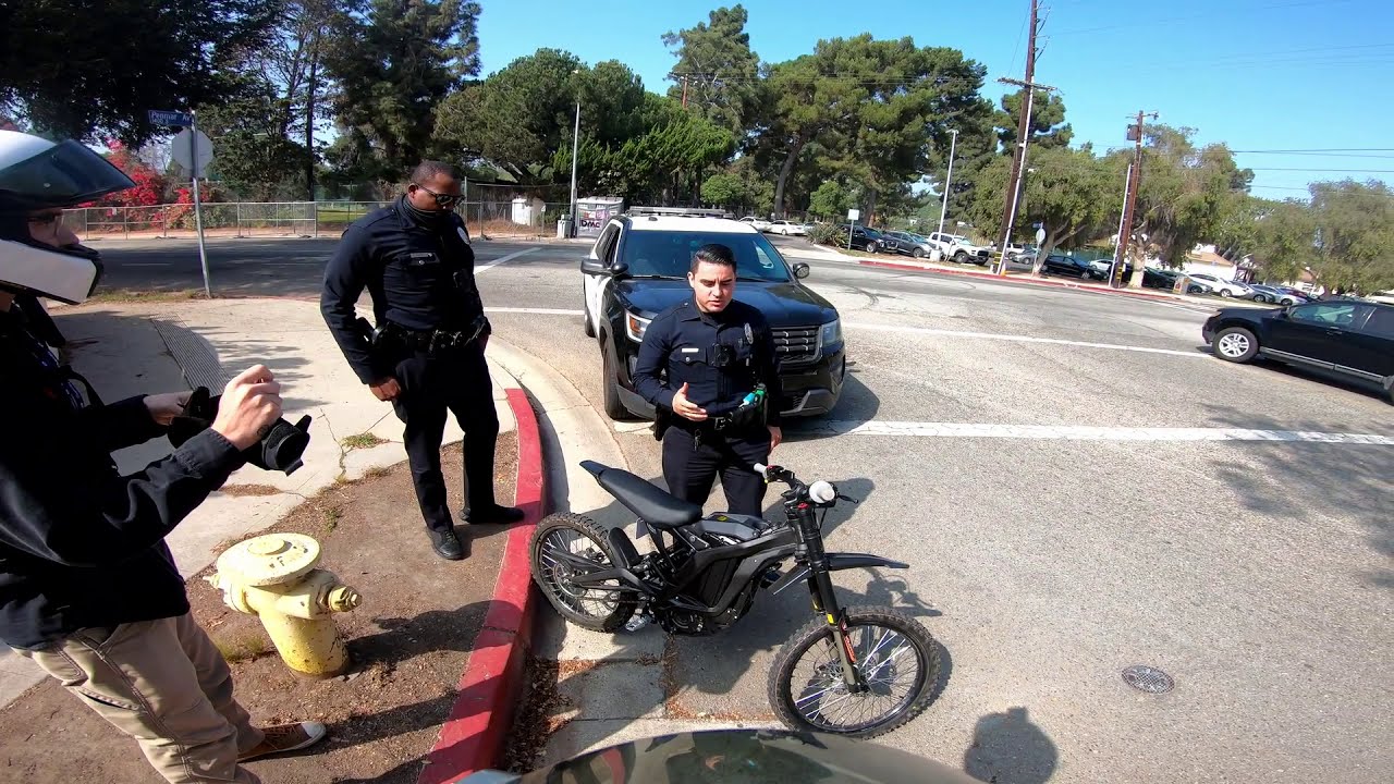 Electric Venom x SurRON gets Pulled OVER - YouTube