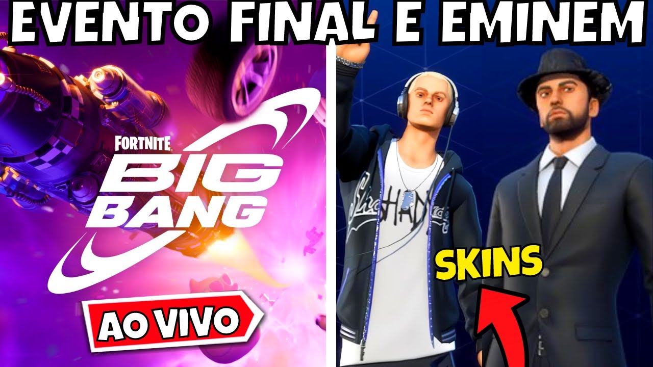 SKIN DO EMINEM, EVENTO BIG BANG E MODOS DE JOGO! - FORTNITE - YouTube