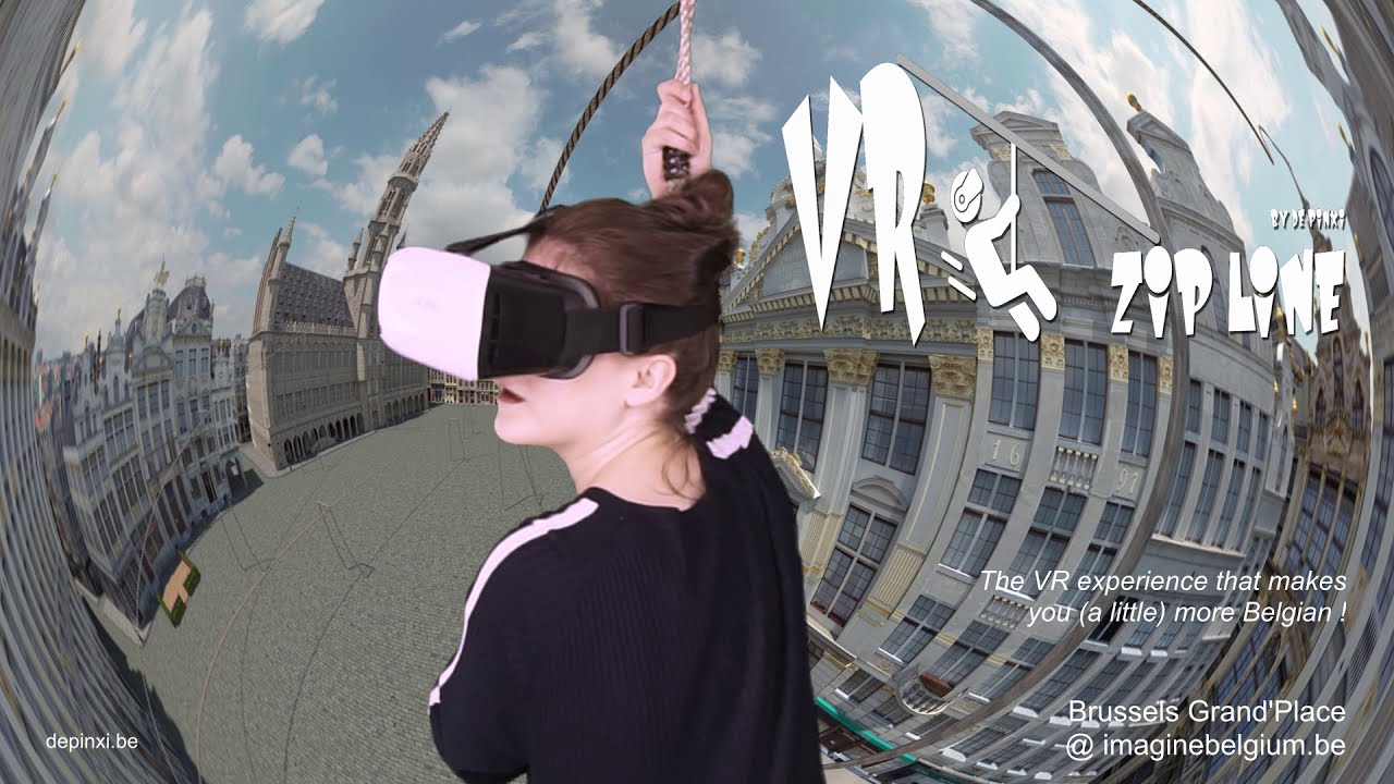 VR zip line for Imagine Belgium Flybox - YouTube