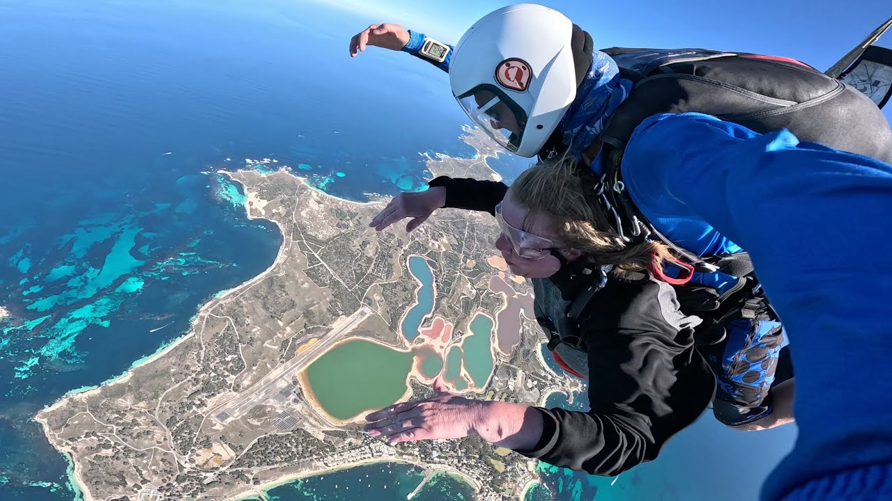 My Skydive in Western Australia on Rottnest Island with Geronimo - YouTube