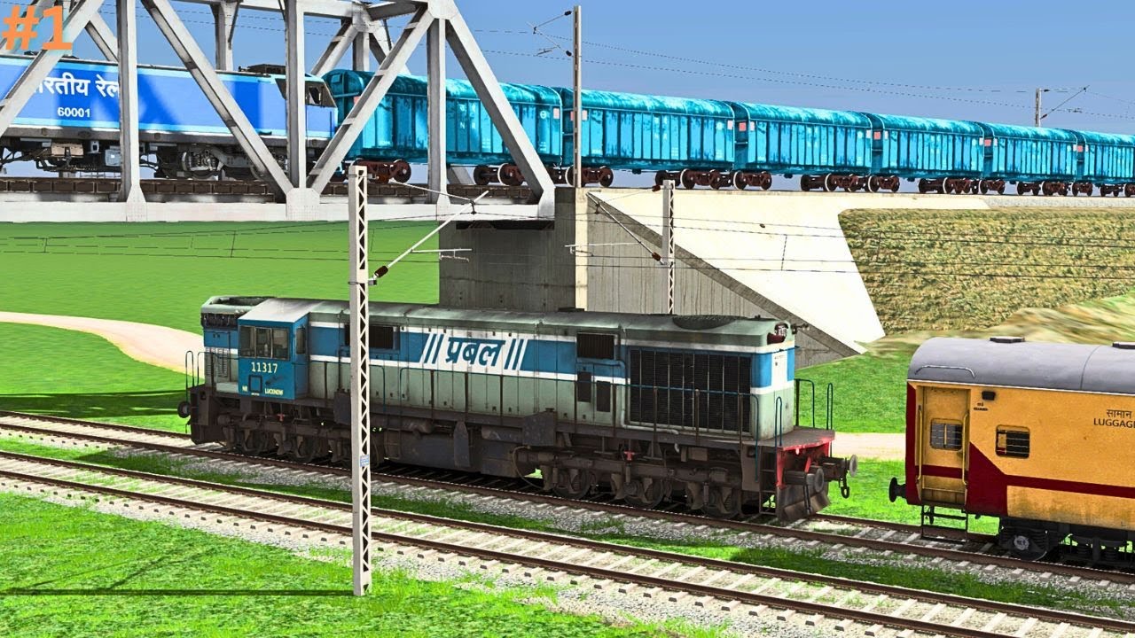 WDM3D BANKERS ATTACH IN ICF UTKRISHT TRAIN | BUMPY RAILROAD | Train Simulator | Railworks 3 ...