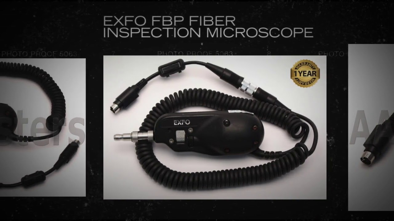 EXFO FBP Fiber Inspection Microscope - YouTube