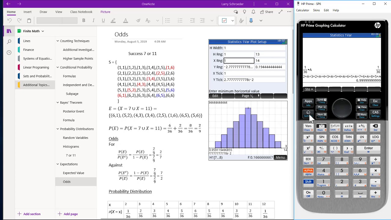 HP Prime Onenote Odds - YouTube