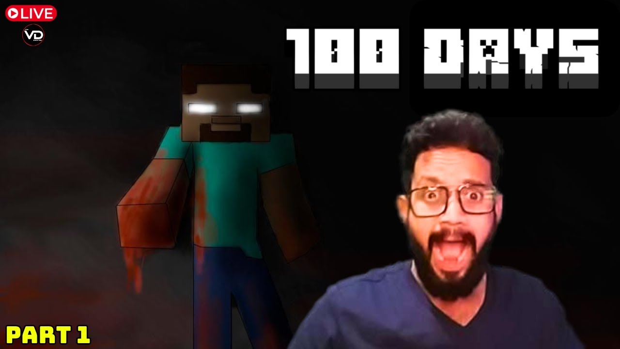 100 Days Horror Cave Survival...! || Hindi Live Stream || Minecraft # ...