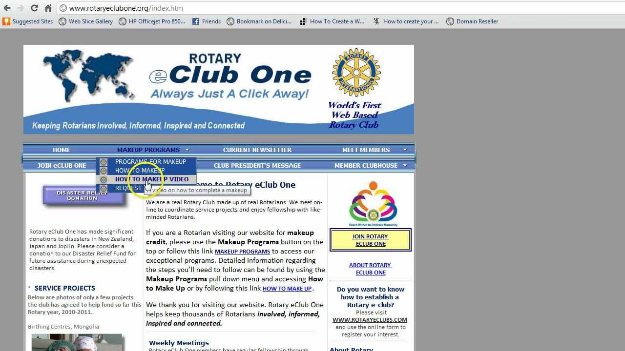 How to do an online Make up Meeting for your Rotary Club - YouTube