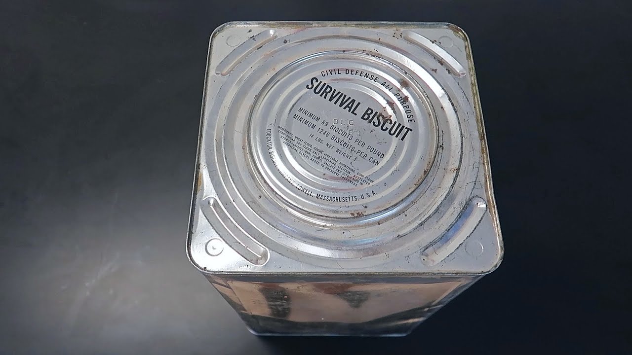 Testing 1963 Civil Defense All Purpose SURVIVAL BISCUIT - YouTube