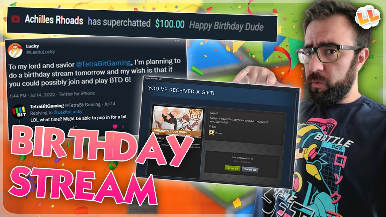 The BEST Birthday Stream EVER... - YouTube