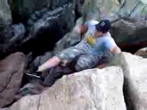 Thunder Hole in Acadia National Park near Bar Harbor Maine - YouTube