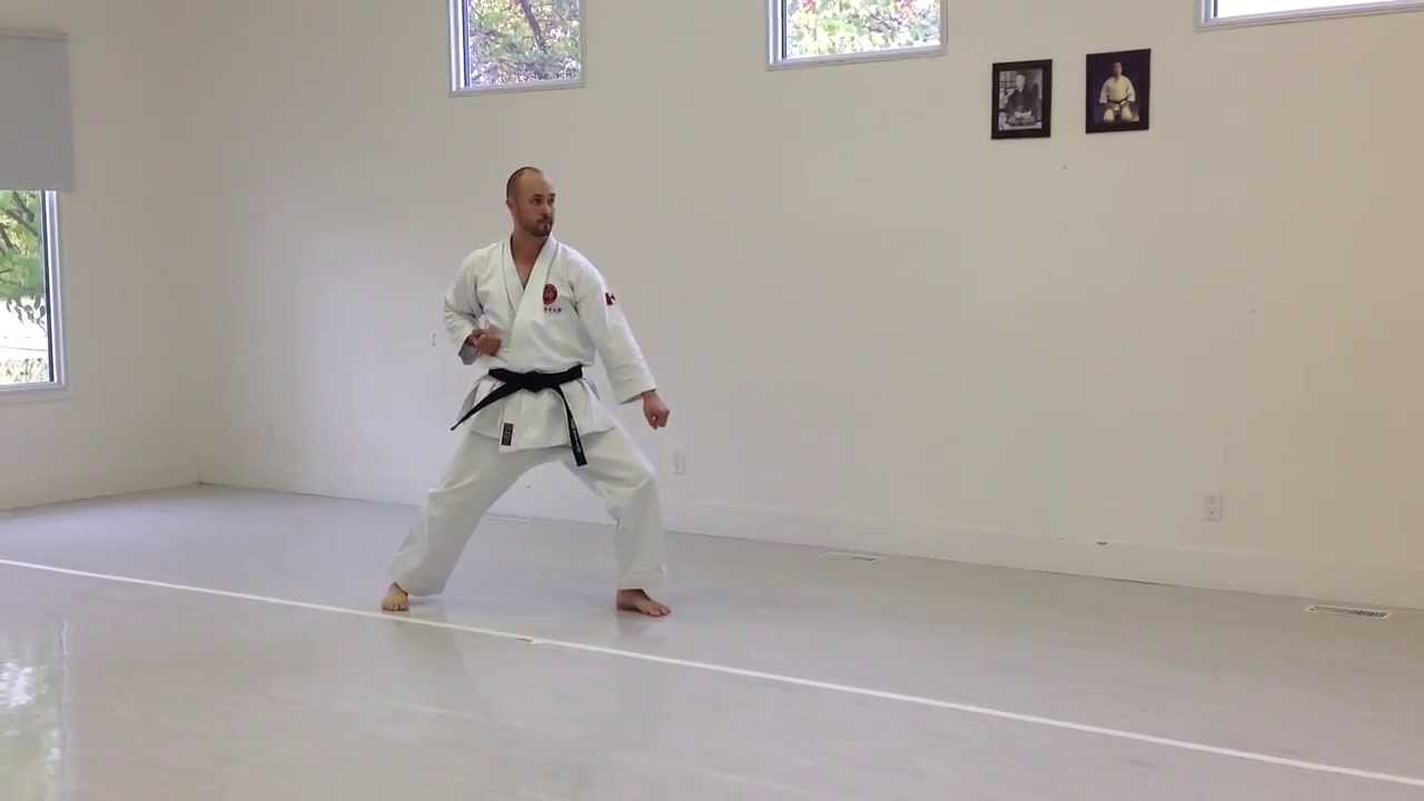 Downward Block, stepping backwards in Front Stance | IKD Testing ...