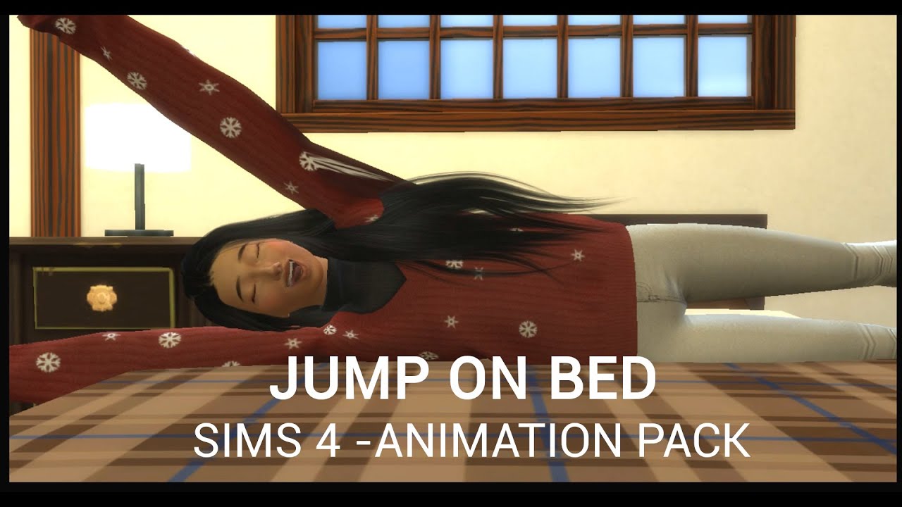 Sims 4 - Jump on bed Animation pack | Cozy / Happy / Anime / Cartoon ...