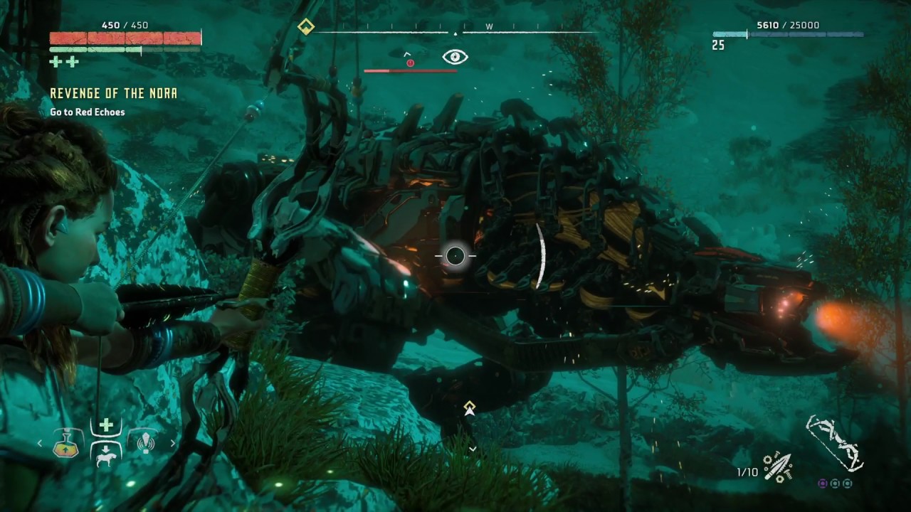 Bow + Arrows Vs Giant Robots! Horizon Zero Dawn - YouTube