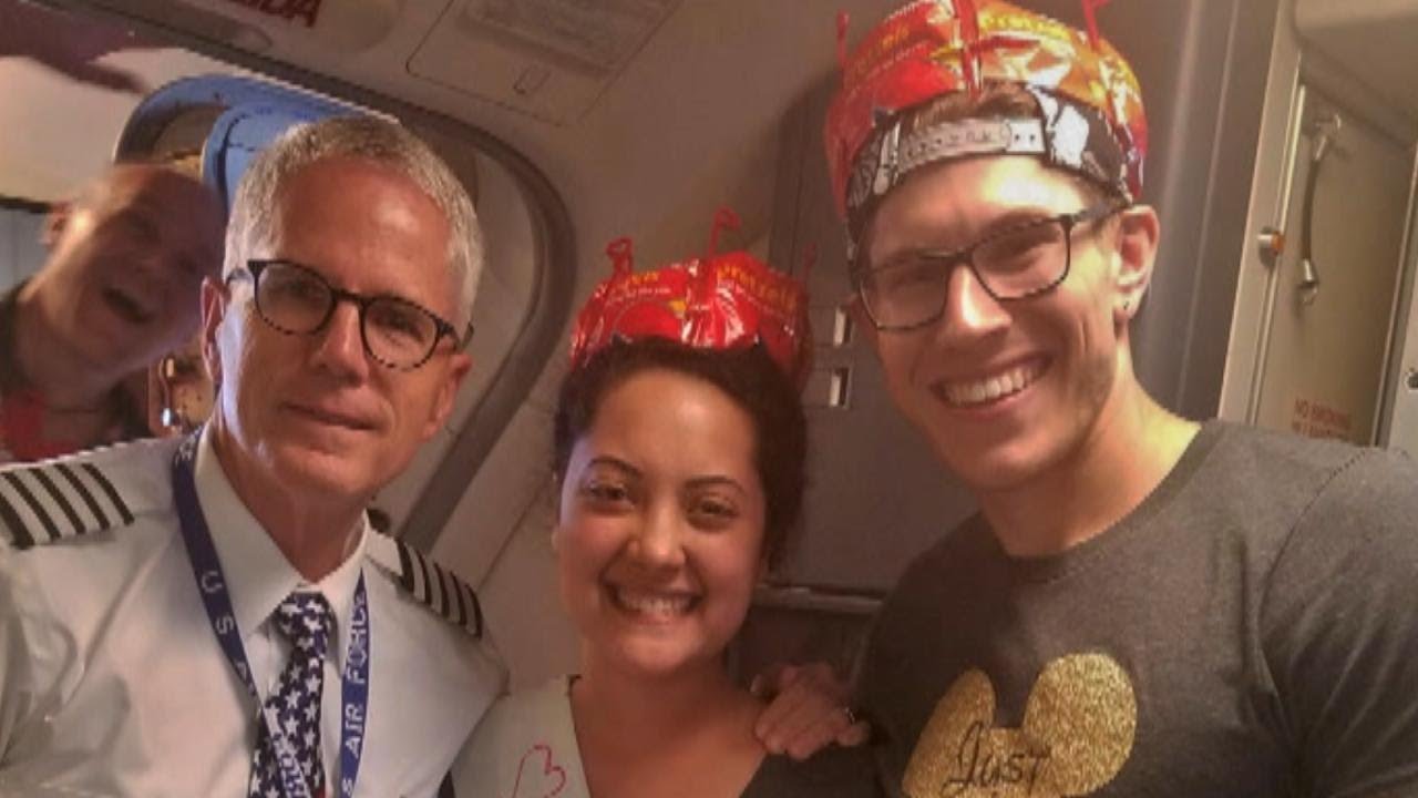 Southwest Airlines Crew Holds In-Flight Wedding Celebration for ...