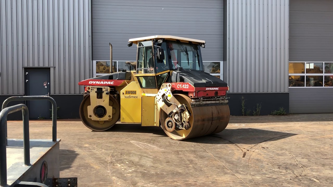 2004 Dynapac CC422 demo @ BIG Machinery BV - YouTube