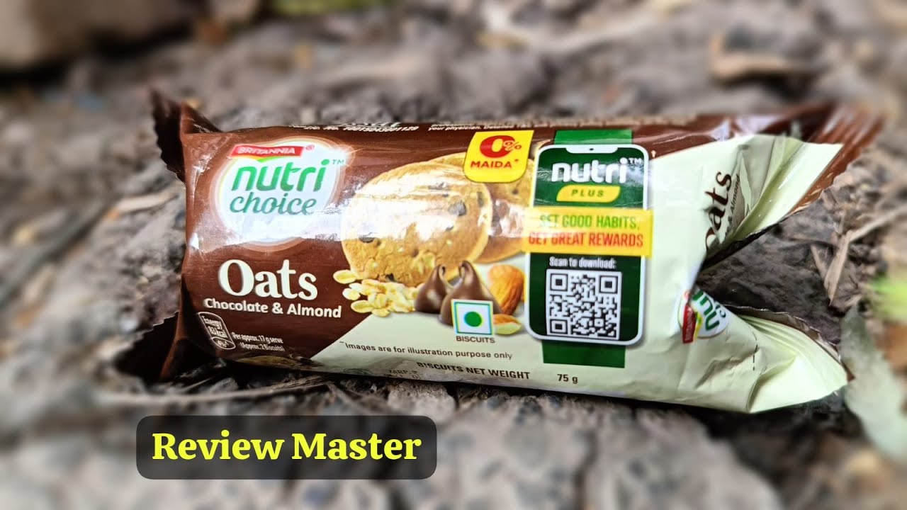 Britannia Nutri Choice Oats Chocolate n Almond Cookies | Healthy and ...