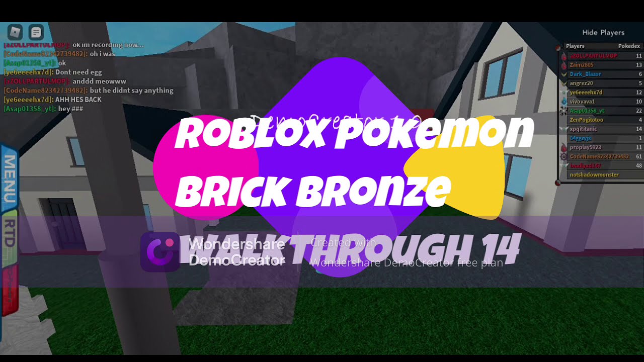 ROBLOX POKEMON BRICK BRONZE WALKTHROUGH 14 - YouTube