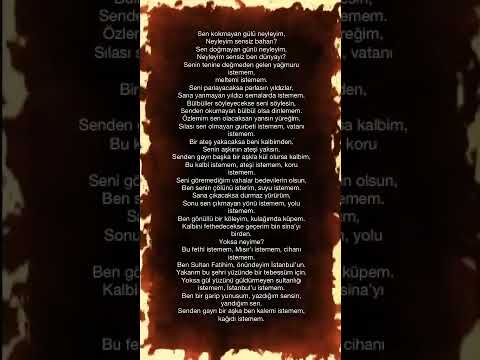 FATİH SULTAN MEHMET’in “İSTEMEM”ŞİİRİ